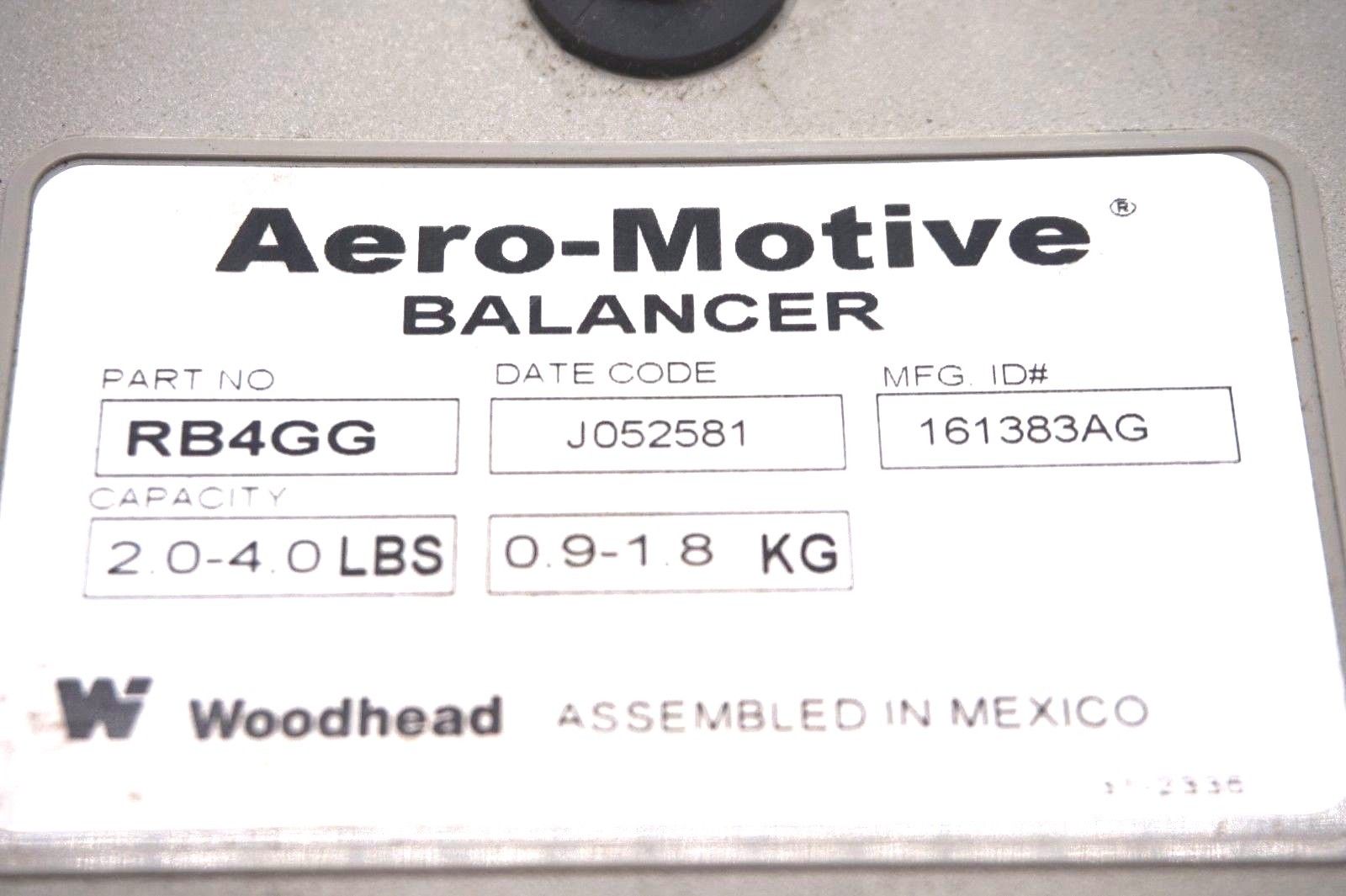 NEW WOODHEAD RB4GG TOOL BALANCER - SB Industrial Supply, Inc.