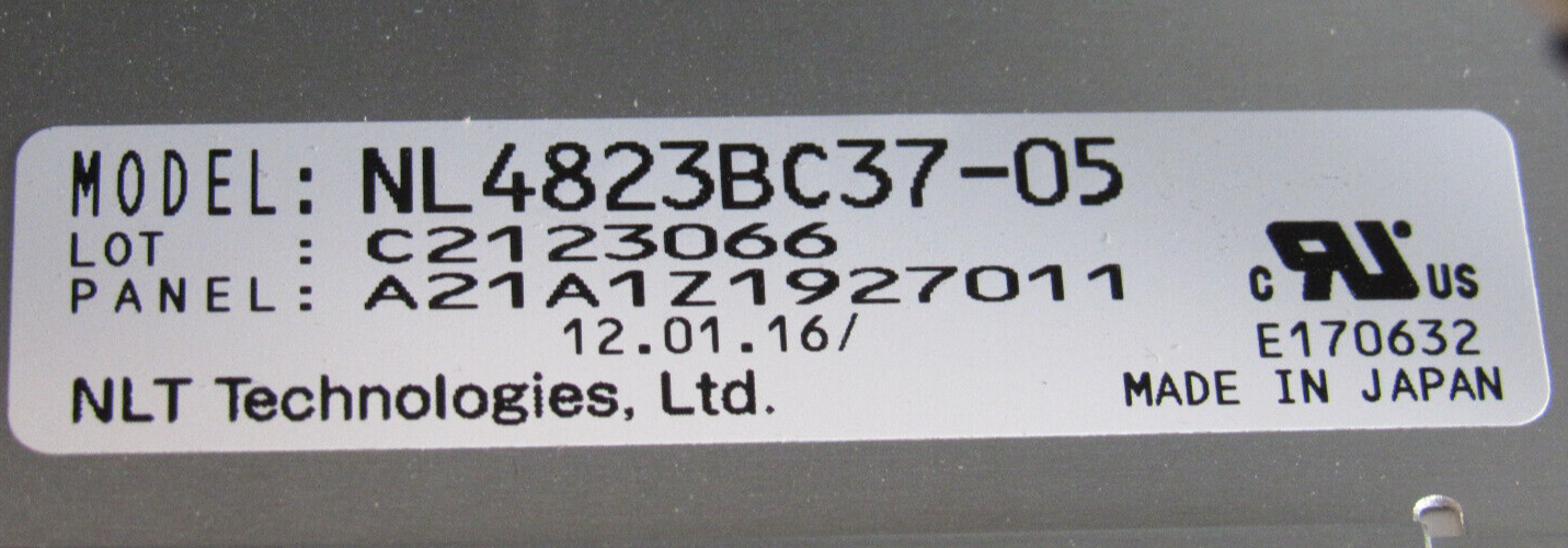 USED NLT NL4823BC37-05 LCD PANEL NL4823BC3705 - SB Industrial Supply, Inc.
