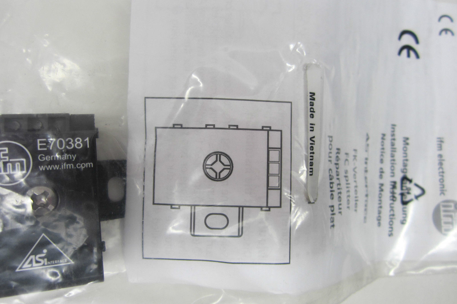 3 NEW IFM E70381 CABLE SPLITTER - SB Industrial Supply, Inc.