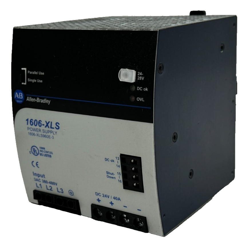 ALLEN BRADLEY 1606-XLS960E-3 POWER SUPPLY SER. A 3PH 24V 40A 960W PRE ...