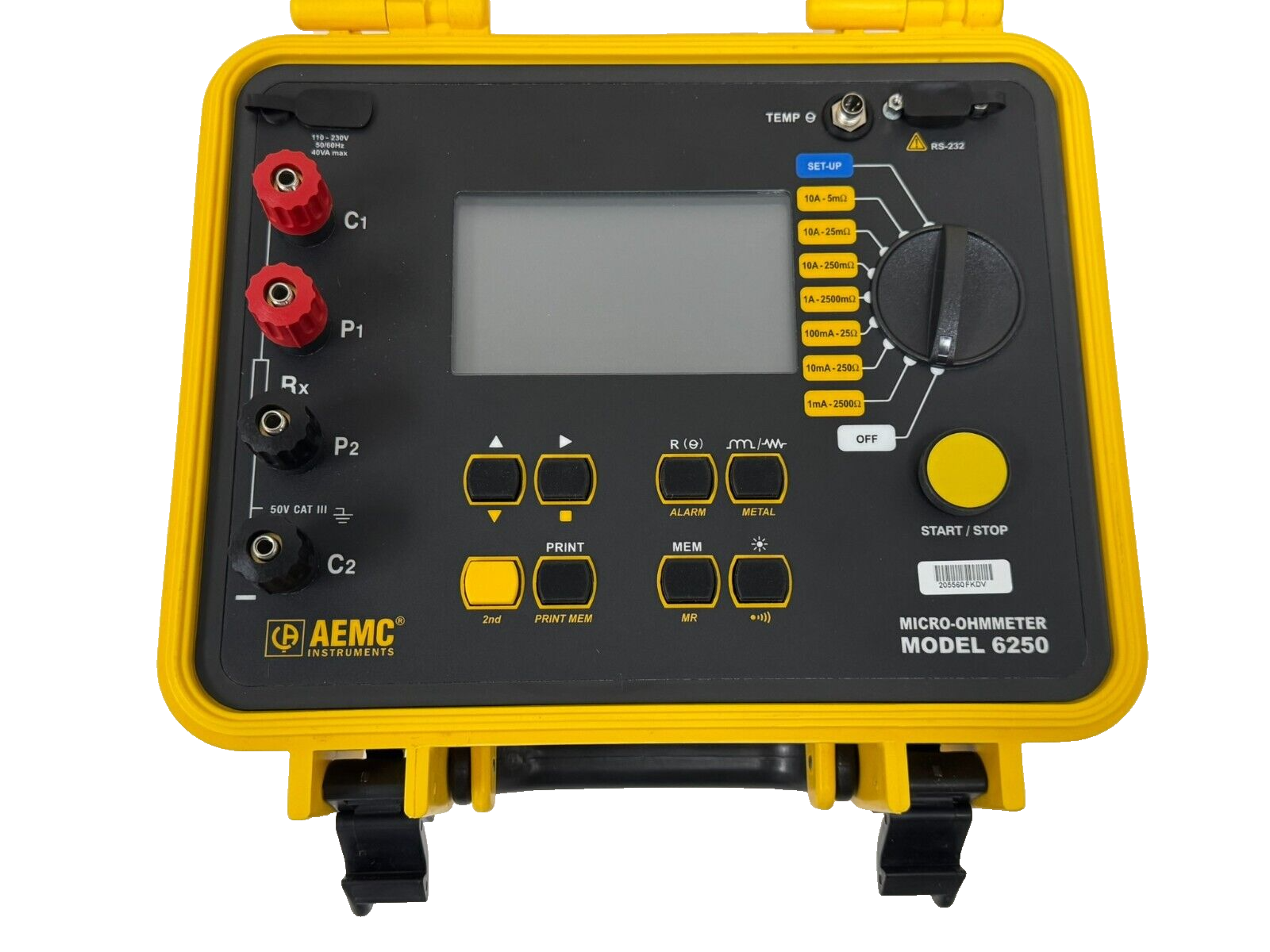 NEW AEMC INSTRUMENTS MODEL 6250 MICRO-OHMMETER 0.1-2500 OHMS - SB ...
