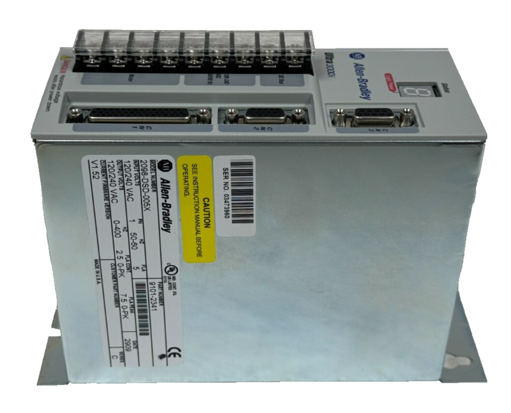 NEW ALLEN BRADLEY 2098-DSD-005X ULTRA 3000 SERVO DRIVE 2.5/7.5A SER. C ...