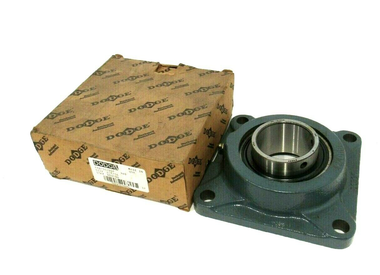NEW DODGE F4B-SC-207 BALL BEARING FLANGE BLOCK F4BSC207 - SB Industrial ...