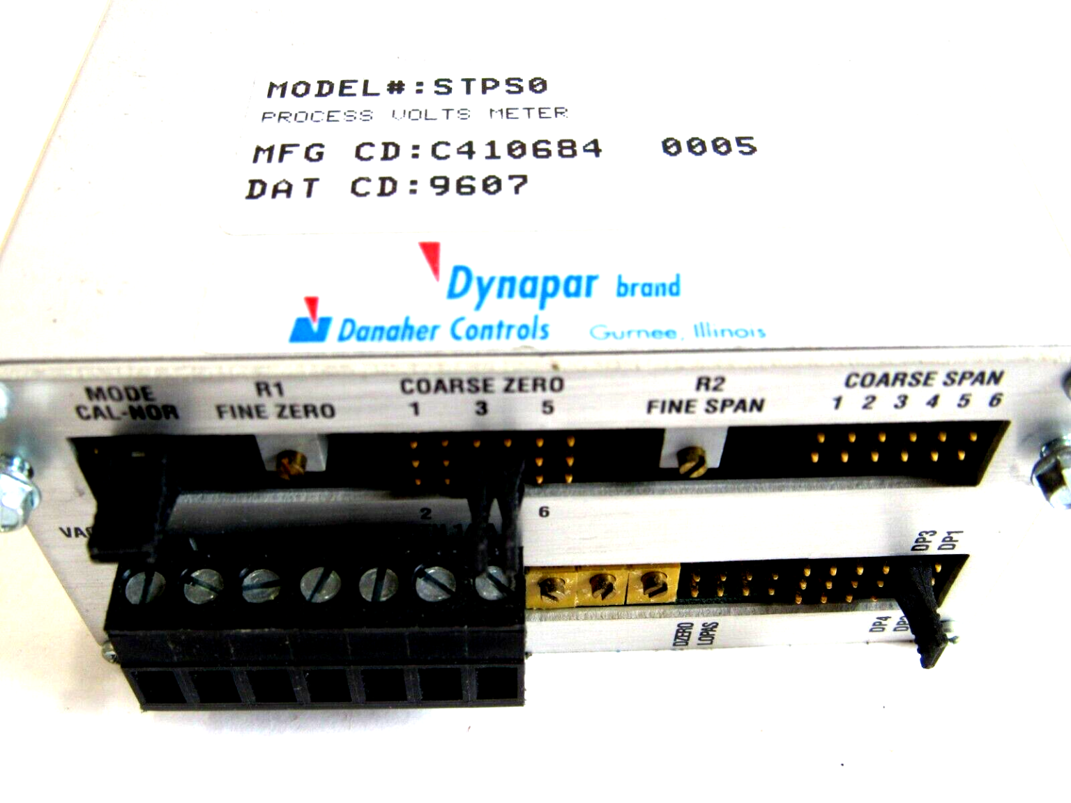NEW DYNAPAR BC STPS0 MODULE, DIGITAL PROCESS VOLTAGE METER - SB Industrial Supply, Inc.