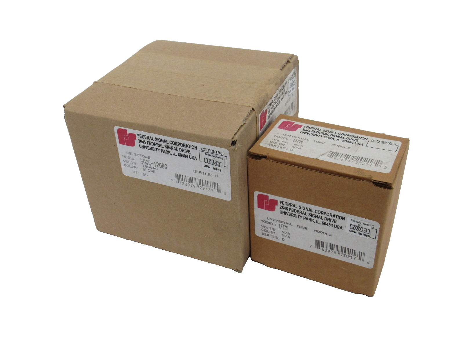 NEW FEDERAL SIGNAL 50GC-120BG AMPLIFIED SPEAKER W/ UTM TONE MODULE ...