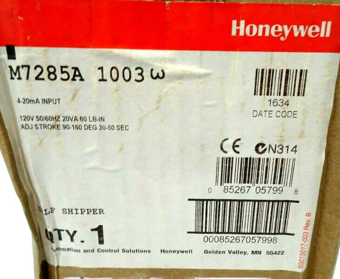 NEW HONEYWELL M7285A-1003 MODUTROL MOTOR M7285A1003 - SB Industrial ...