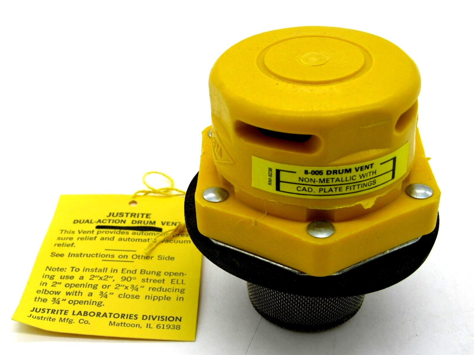 NEW JUSTRITE 8-005 DUAL ACTION DRUM VENT 8005 - SB Industrial Supply, Inc.