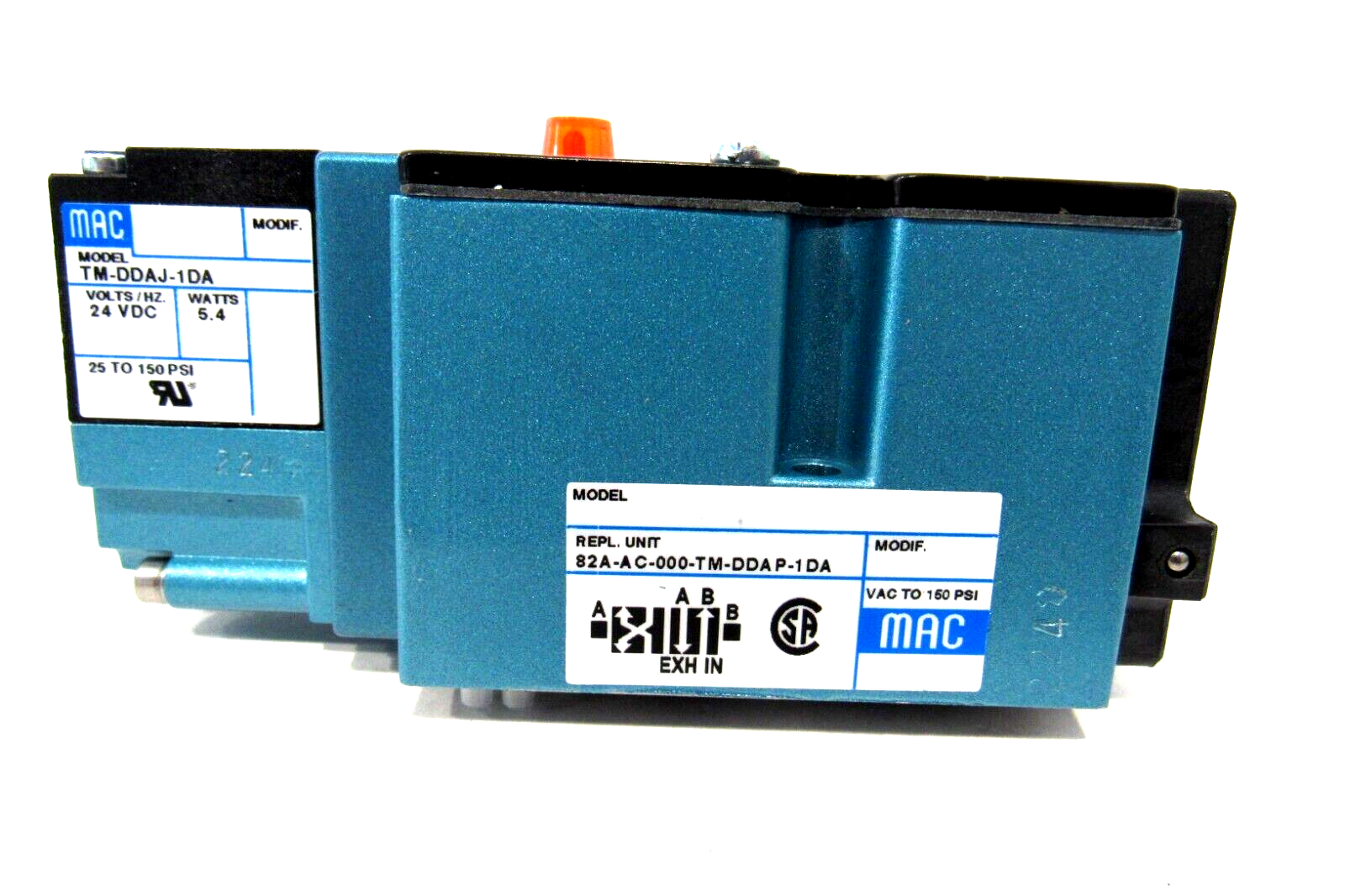 NEW MAC VALVES 82A-AC-000-TM-DDAP-1DA SOLENOID VALVE 82AAC000TMDDAP1DA ...