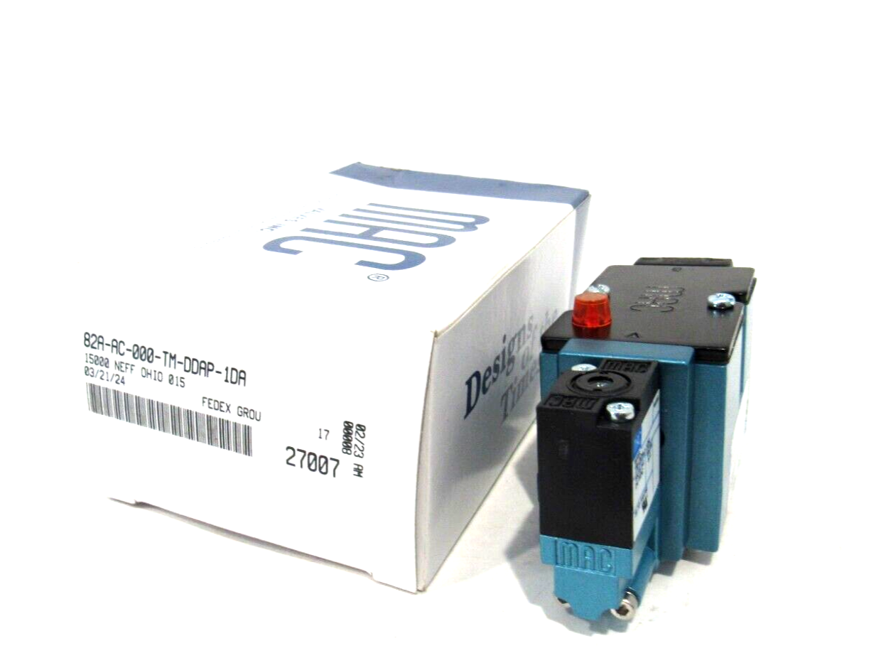 NEW MAC VALVES 82A-AC-000-TM-DDAP-1DA SOLENOID VALVE 82AAC000TMDDAP1DA ...