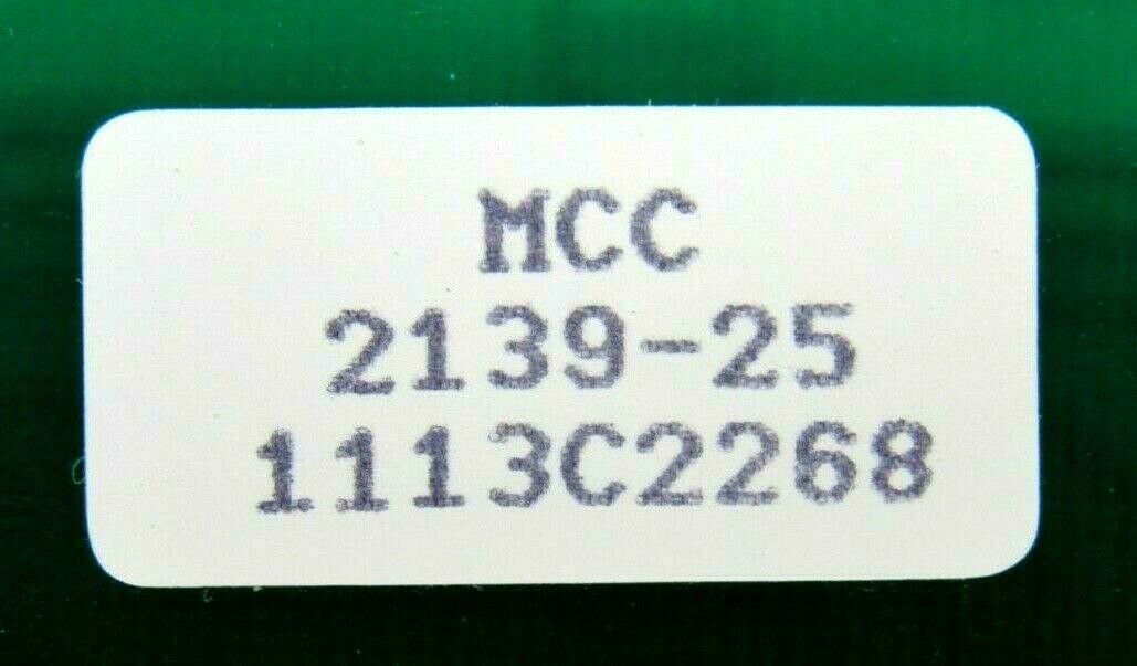NEW MCC ELECTRONICS 2139-25 CONTROL BOARD 213925 - SB Industrial Supply ...