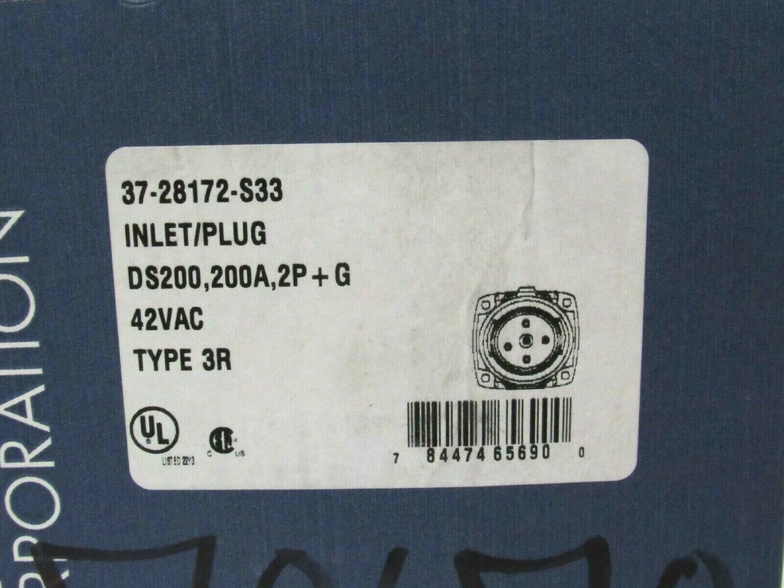 NEW MELTRIC 37-28172-S33 DS200 INLET PLUG 3728172S33 - SB Industrial ...