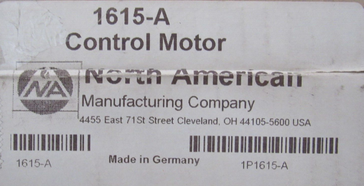 NEW NORTH AMERICAN 1615-A CONTROL MOTOR 1615A - SB Industrial Supply, Inc.