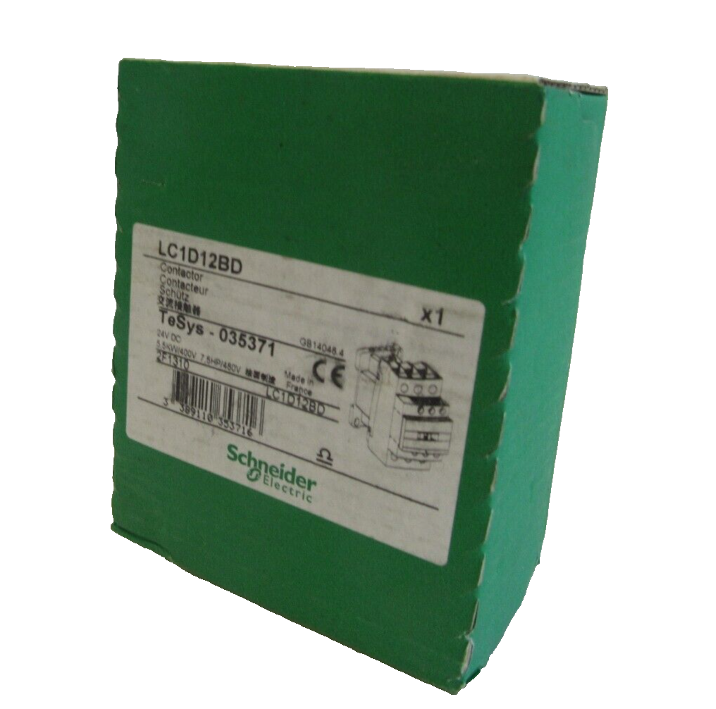 NEW SEALED SCHNEIDER ELECTRIC LC1D12BD CONTACTOR 24VDC - SB Industrial ...
