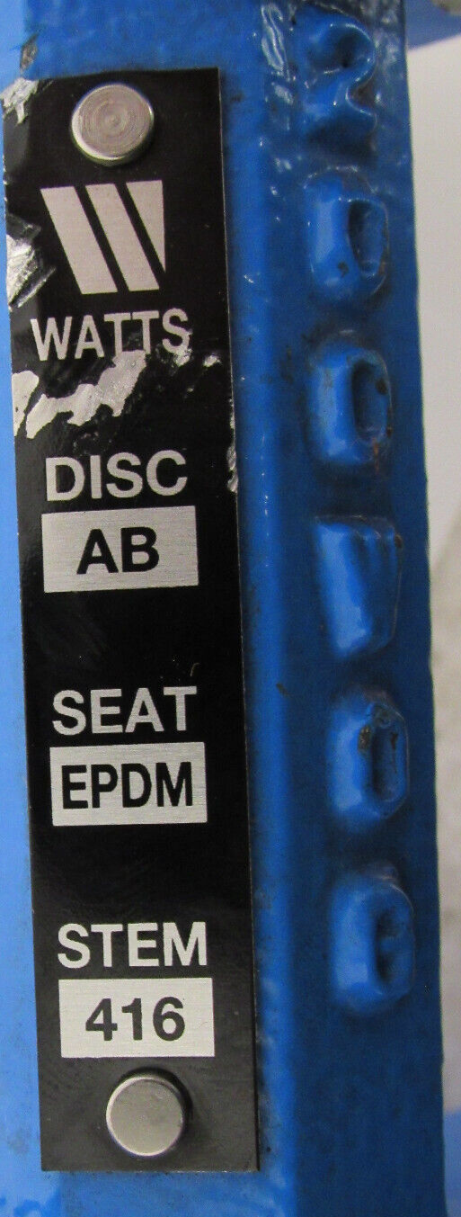 NEW WATTS 200WOG BUTTERFLY VALVE 3" DN80 - SB Industrial Supply, Inc.