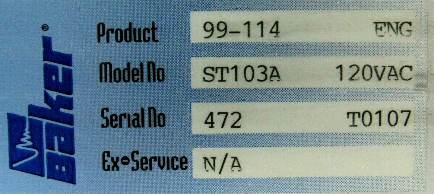 USED BAKER ST103A POWER ANALYZER 99-114 - SB Industrial Supply, Inc.
