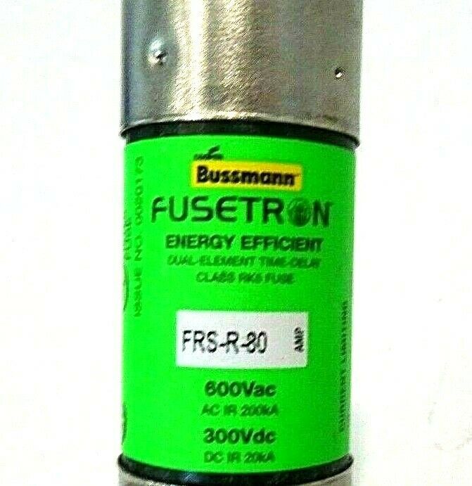 3 NEW BUSSMANN FUSETRON FRS-R-80 FUSES 600 VAC FRSR80 - SB Industrial ...