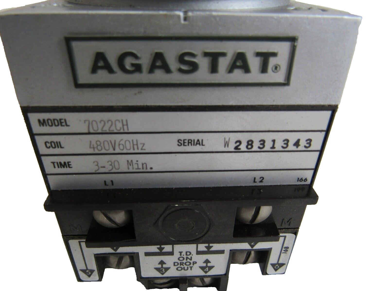 NEW AGASTAT 7022CH TIMING RELAY 480V 60HZ - SB Industrial Supply, Inc.