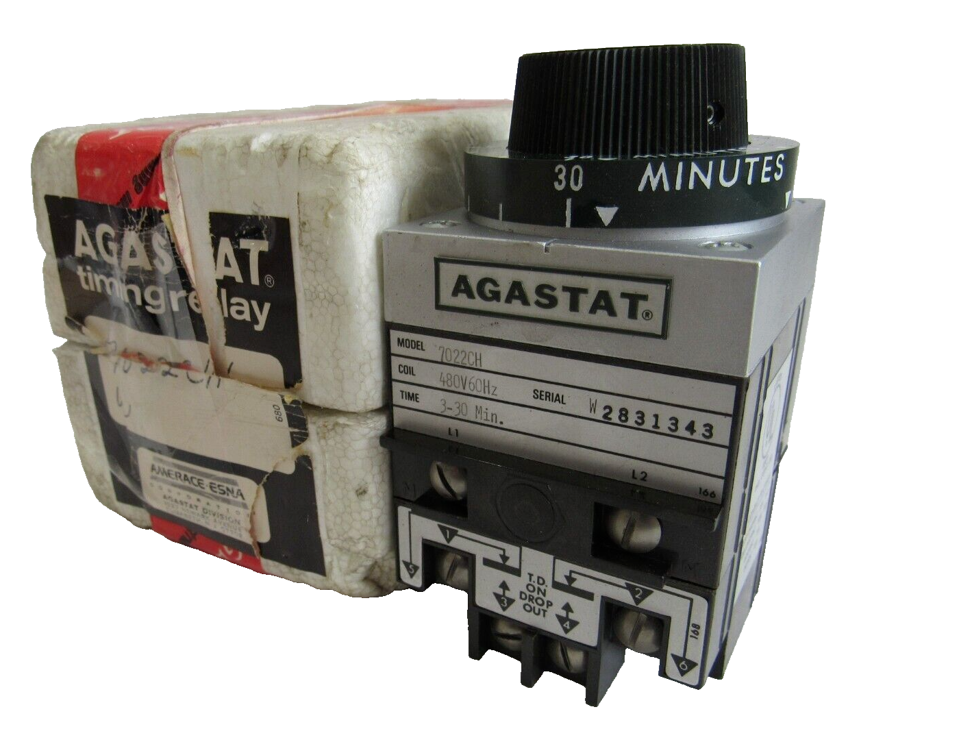 NEW AGASTAT 7022CH TIMING RELAY 480V 60HZ - SB Industrial Supply, Inc.