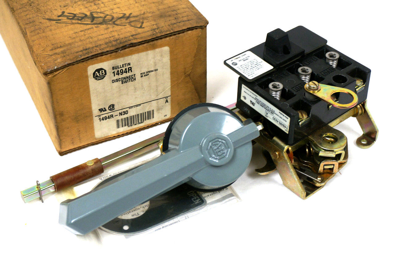 NEW ALLEN BRADLEY 1494R-N30 ROTARY DISCONNECT SWITCH SER. A, 1494RN30 ...