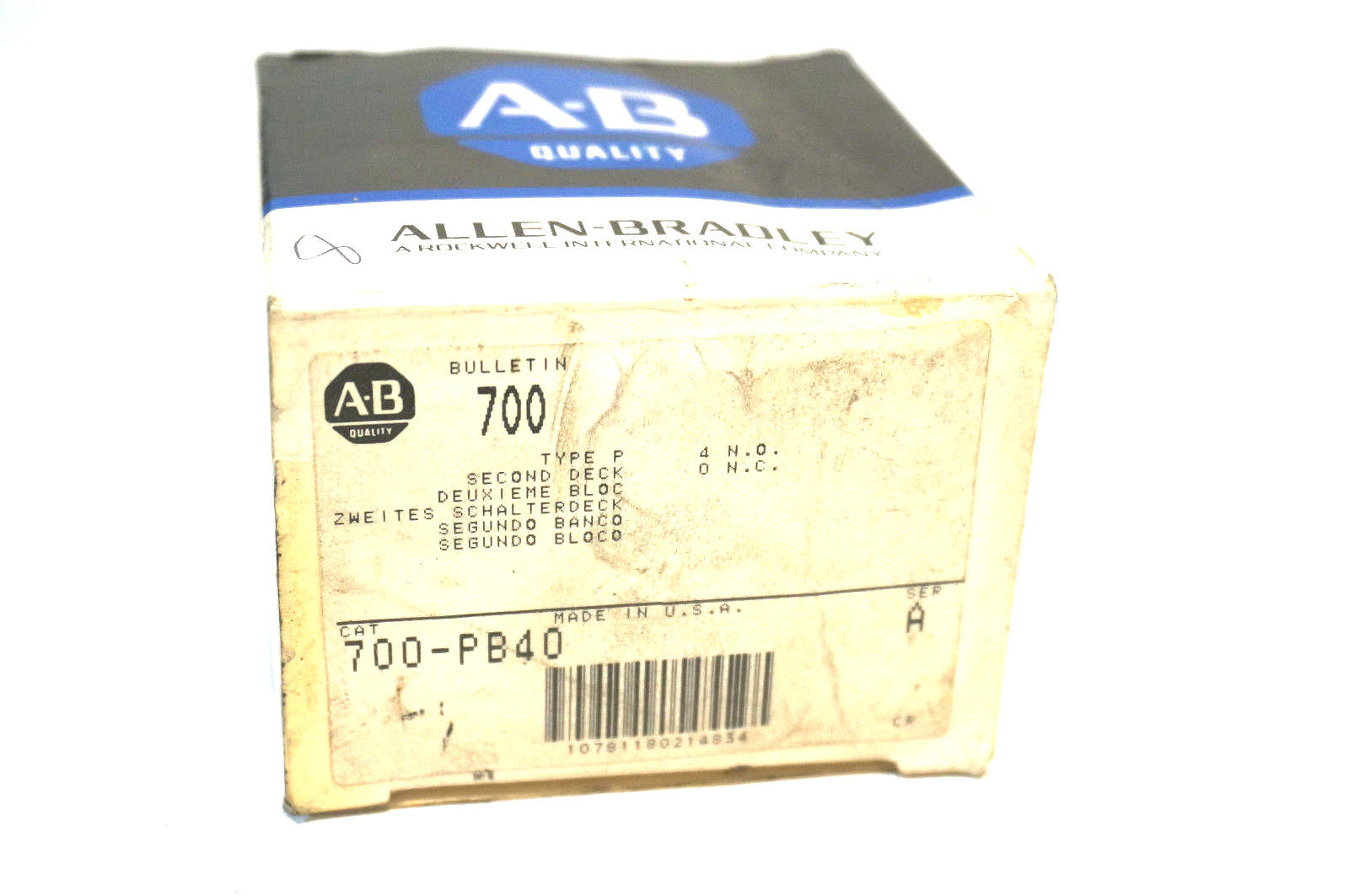 NEW ALLEN BRADLEY 700-PB40 ADDER DECK SER.A 700PB40 - SB Industrial ...