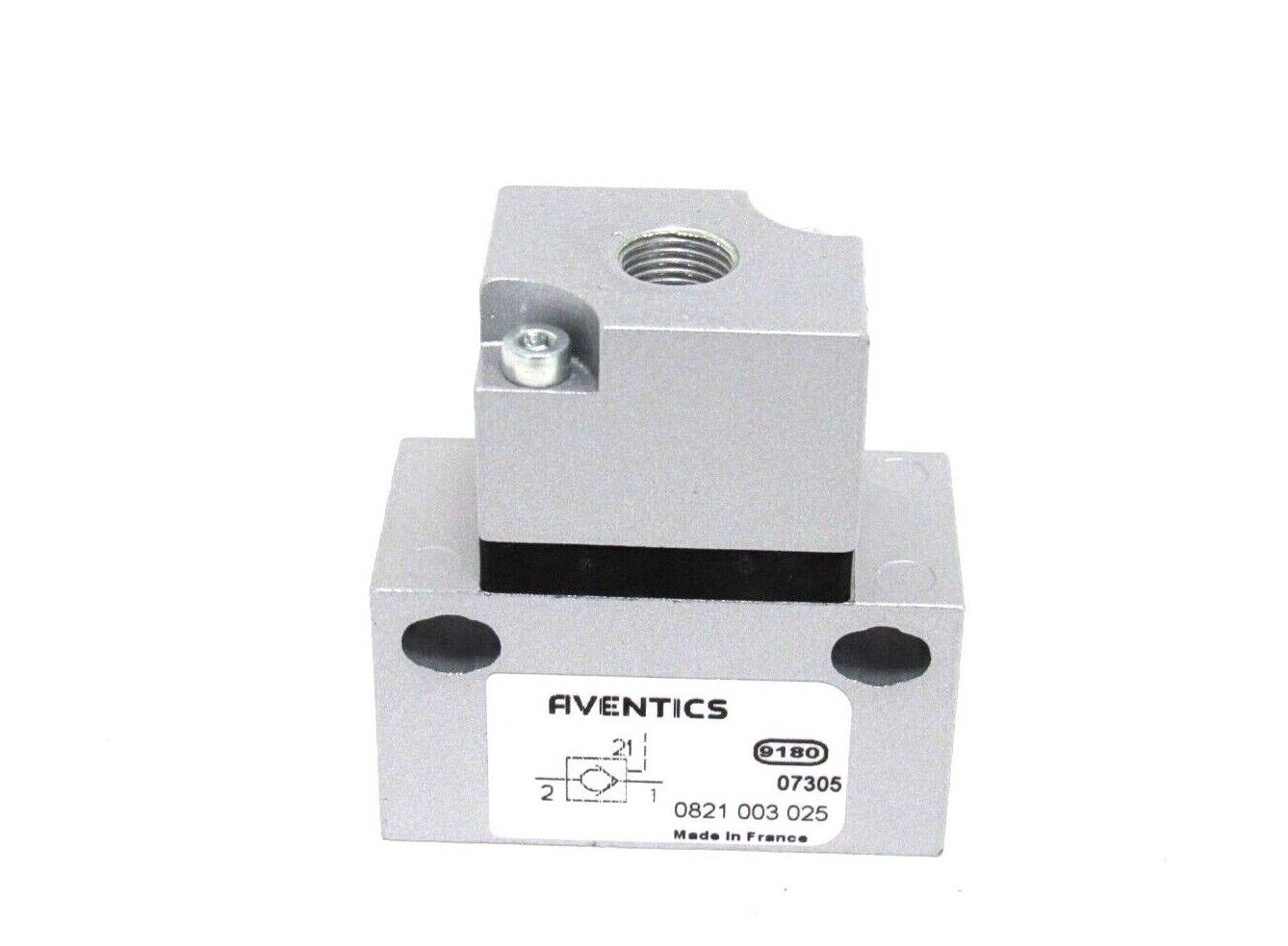 NEW AVENTICS 0821003025 NON-RETURN VALVE - SB Industrial Supply, Inc.