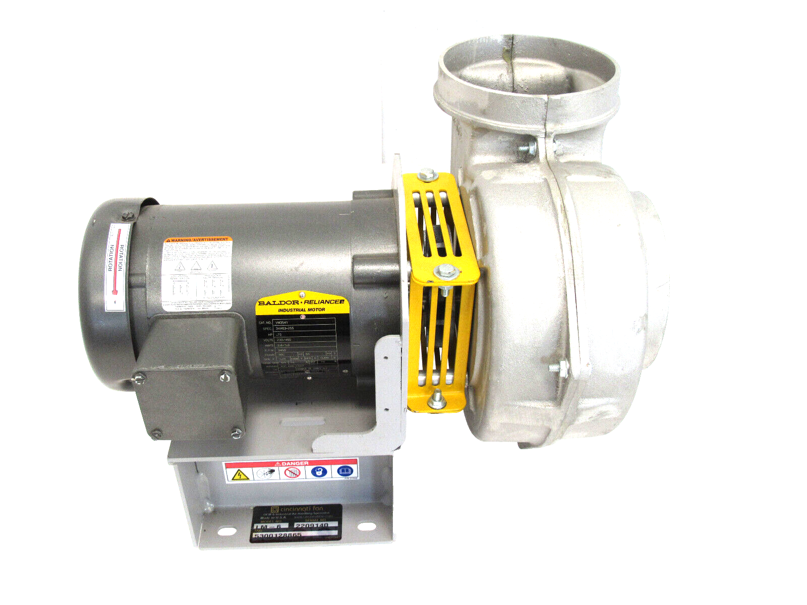 NEW CINCINNATI FAN LM-6 BLOWER 3/4HP 230/460V VM3541 LM6 - SB ...