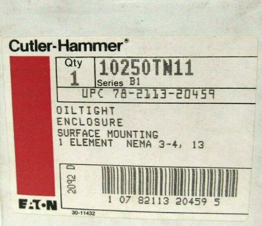 NEW CUTLER HAMMER 10250TN11 PUSHBUTTON ENCLOSURE - SB Industrial Supply ...