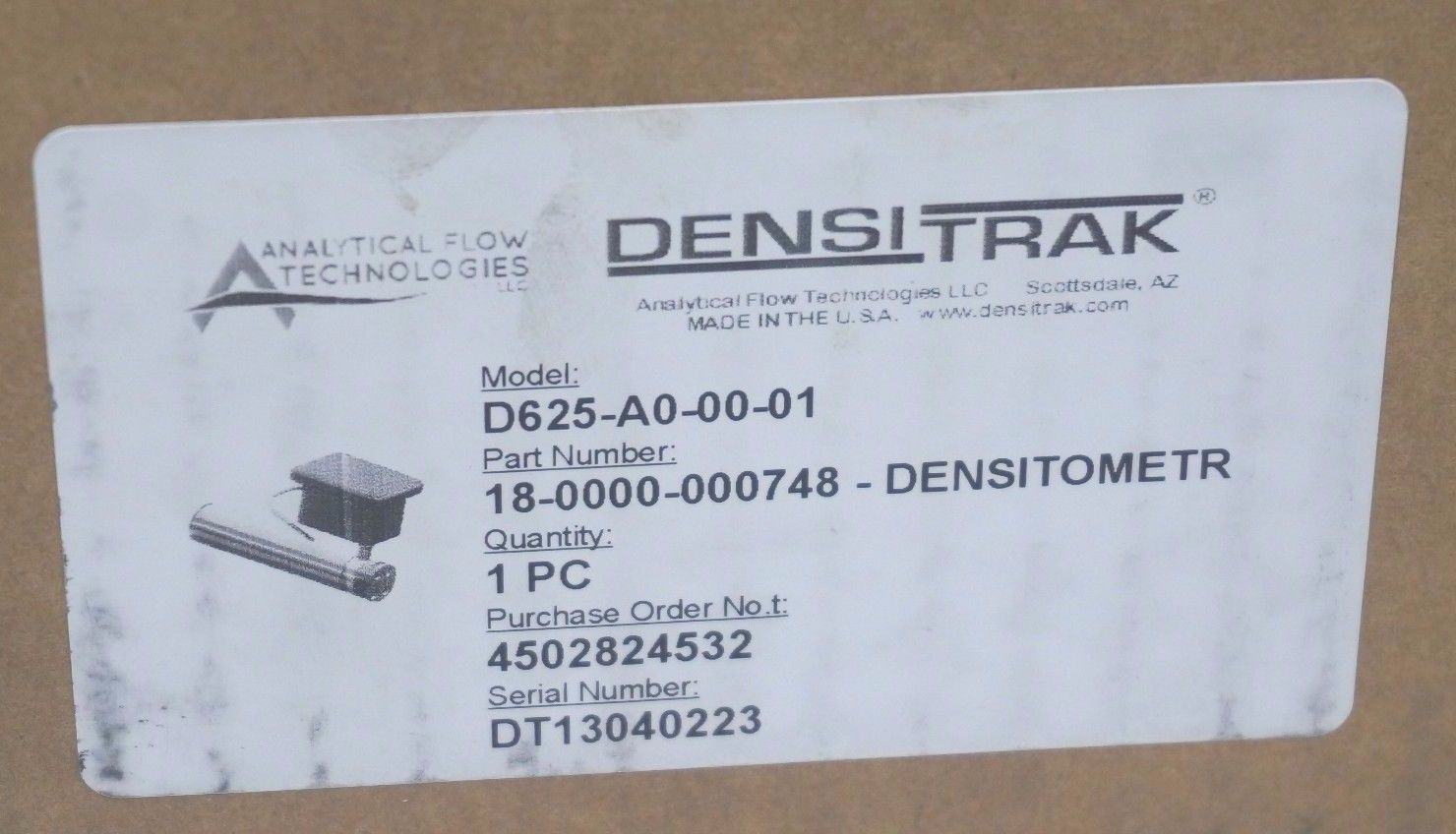 NEW DENSITRAK D625-A0-00-01 LIQUID DENSITY METER D625A00001 - SB ...