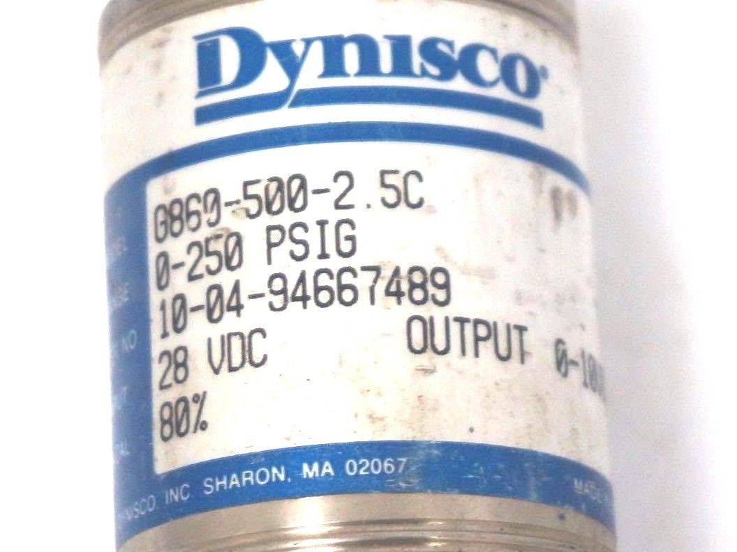 NEW DYNISCO G860-500-2.5C PRESSURE TRANSDUCER G86050025C - SB ...
