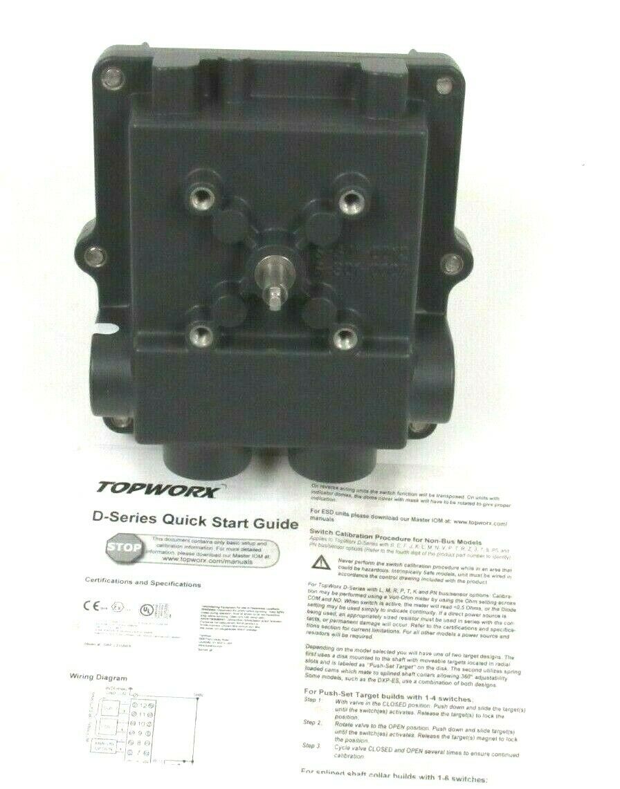 NEW EMERSON TOPWORX DXP-L21GNEB VALVE CONTROLLER DXPL21GNEB - SB ...