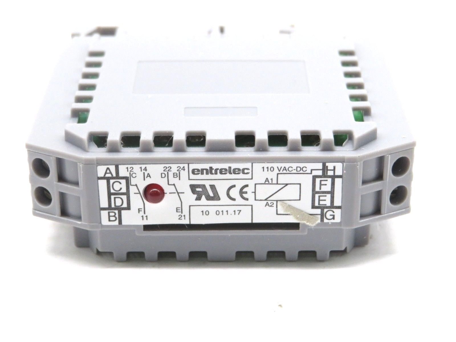NEW ENTRELEC RB122AR-110VAC/DC INTERFACE RELAY MODULE RB122AR110VACDC ...