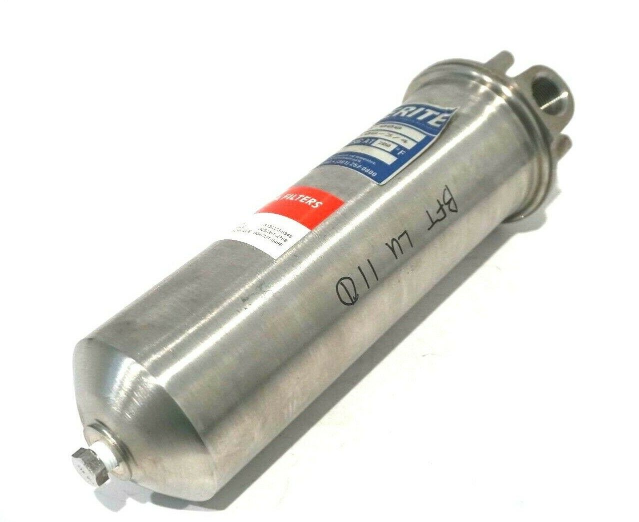 NEW FILTERITE TYPE LMOSS10S-3/4 FILTER HOUSING 910516-000 - SB ...