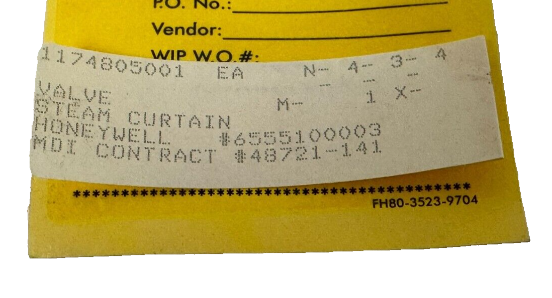 NEW HONEYWELL / MDI 48721-141 STEAM CURTAIN VALVE - SB Industrial ...