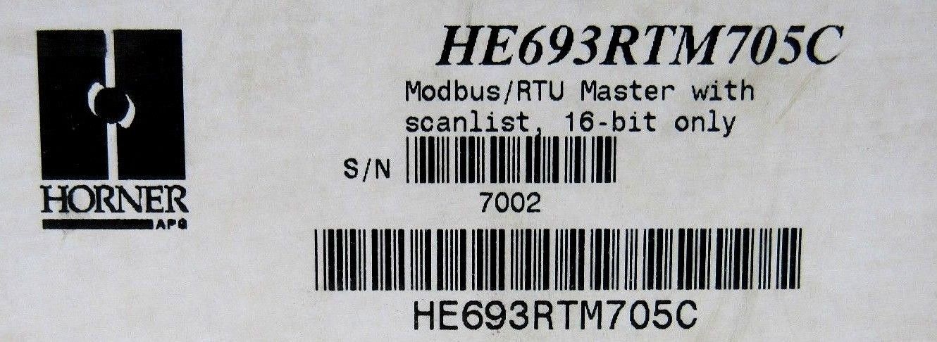NEW HORNER HE693RTM705C RTU MASTER MODULE - SB Industrial Supply, Inc.