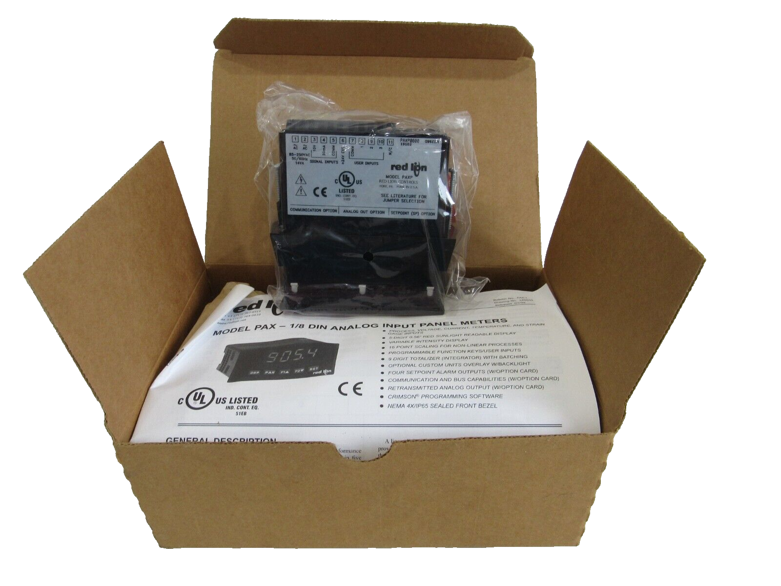 NEW RED LION PAXP0000 PANEL METER - SB Industrial Supply, Inc.