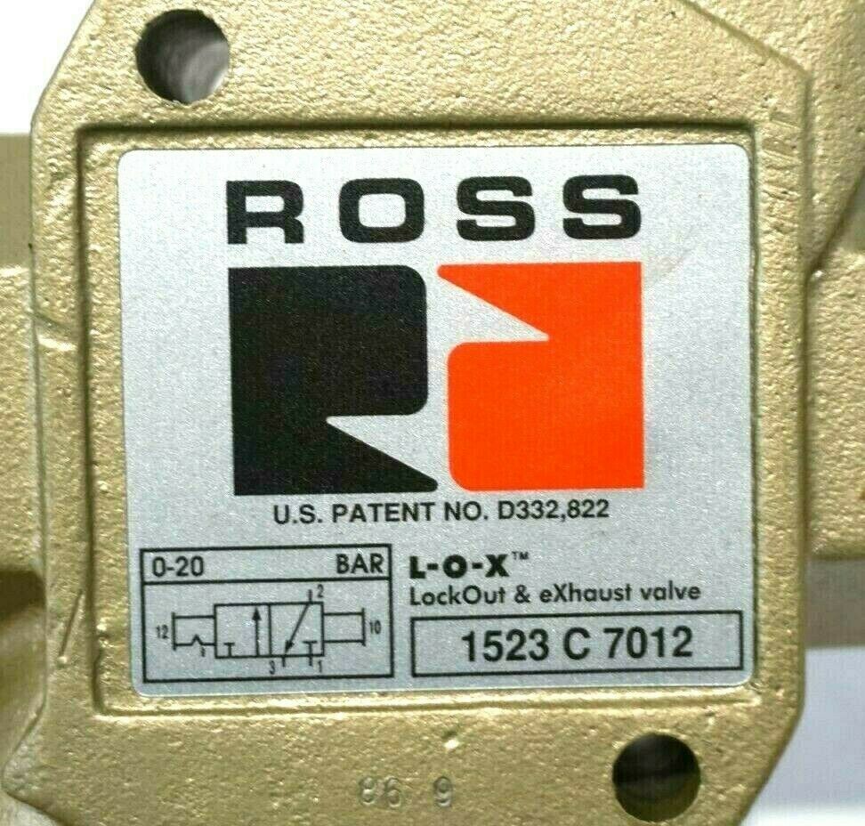 NEW ROSS CONTROLS 1523C7012 LOCKOUT & EXHAUST VALVE - SB Industrial ...