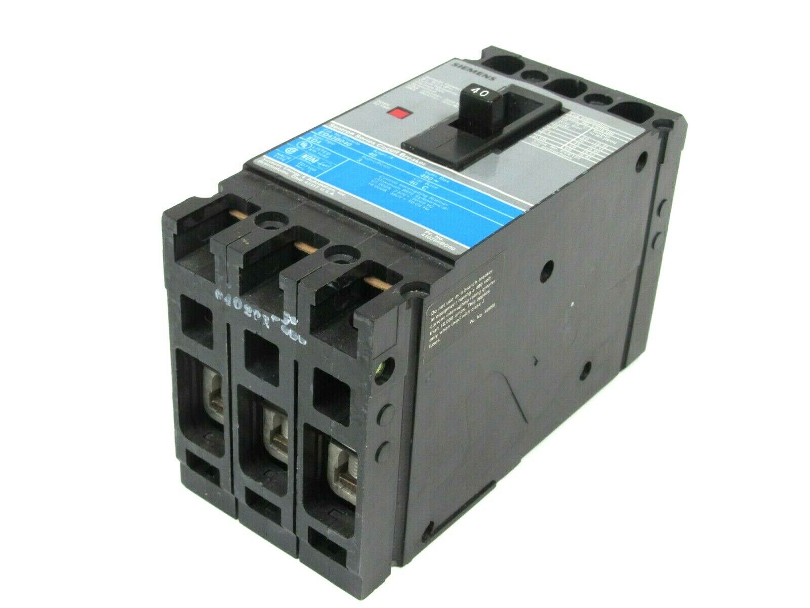NEW SIEMENS ED43B040 40 AMP CIRCUIT BREAKER - SB Industrial Supply, Inc.