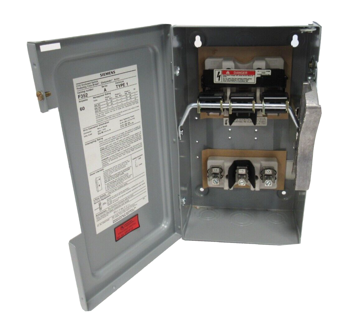 NEW SIEMENS F352 SAFETY SWITCH 60A - SB Industrial Supply, Inc.