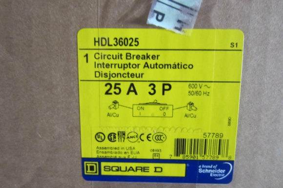 NEW SQUARE D HDL36025 CIRCUIT BREAKER – SB Industrial Supply, Inc.