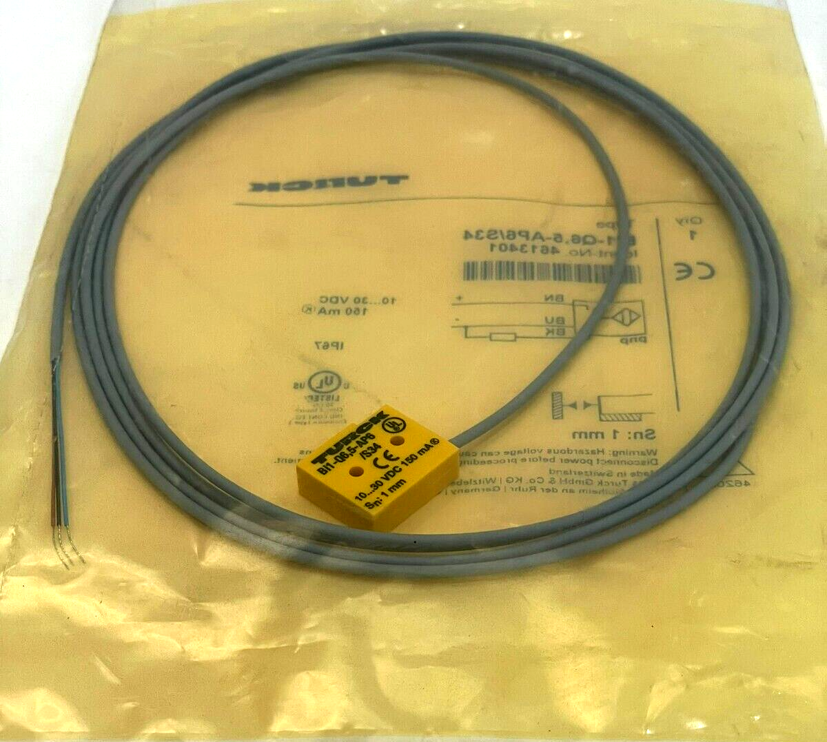 NEW TURCK BI1-Q6.5-AP6/S34 INDUCTIVE SENSOR 4613401 BI1Q65AP6S34 - SB ...