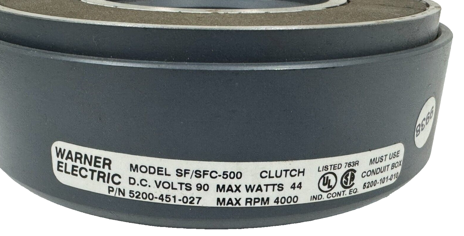 NEW WARNER ELECTRIC 5200-451-027 CLUTCH BEARING SF/SFC-500 90VDC 44W ...