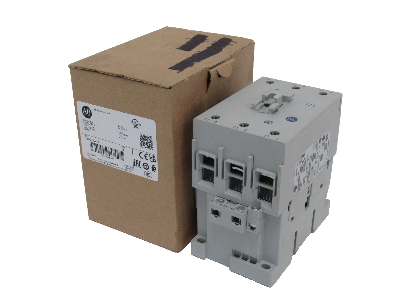 ALLEN BRADLEY 100-C72DJ10 CONTACTOR SER.B 100C72DJ10 (NEW SURPLUS) - SB ...
