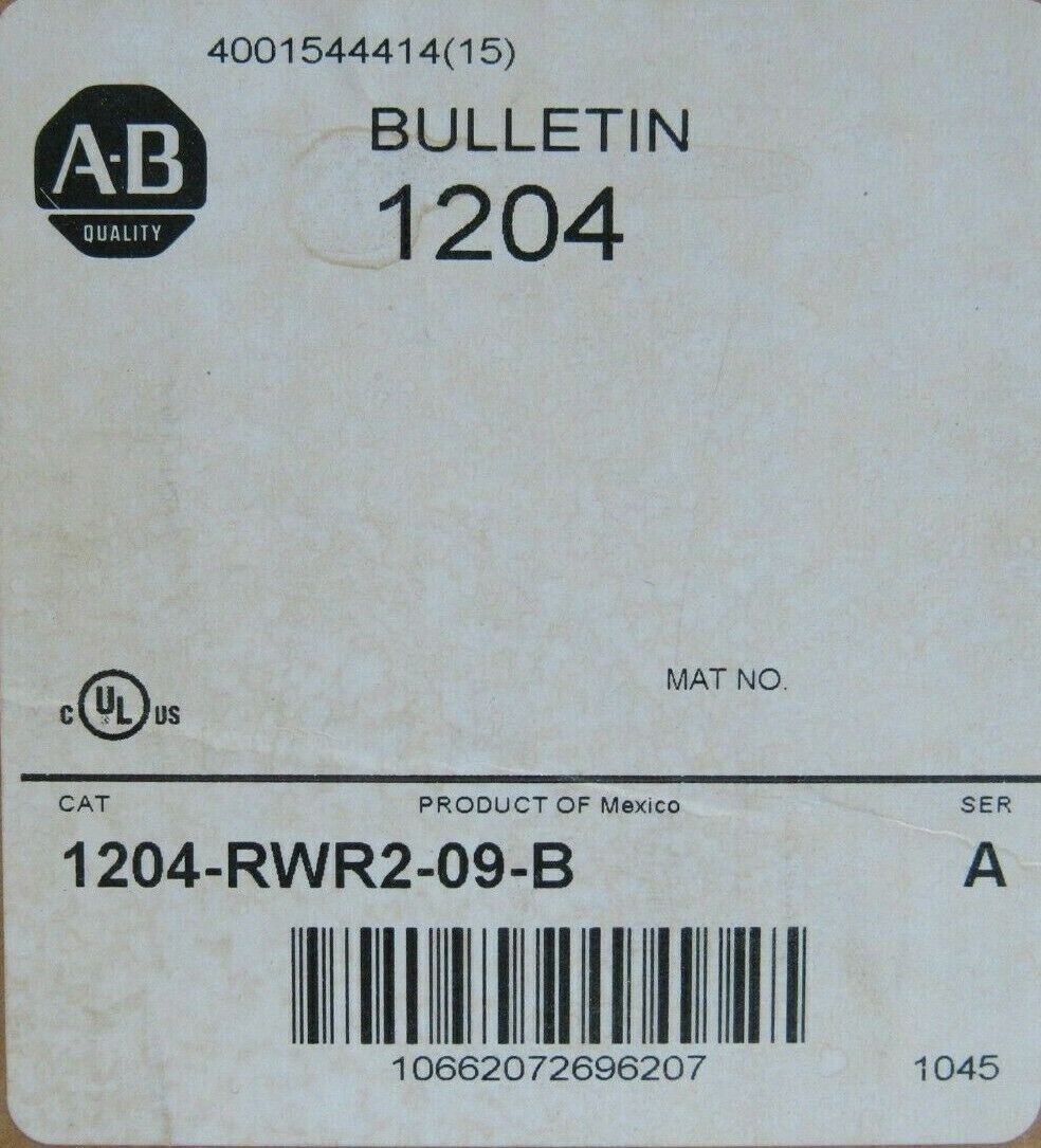 NEW ALLEN BRADLEY 1204-RWR2-09-B REFLECTIVE WAVE REDUCTION SER.A ...