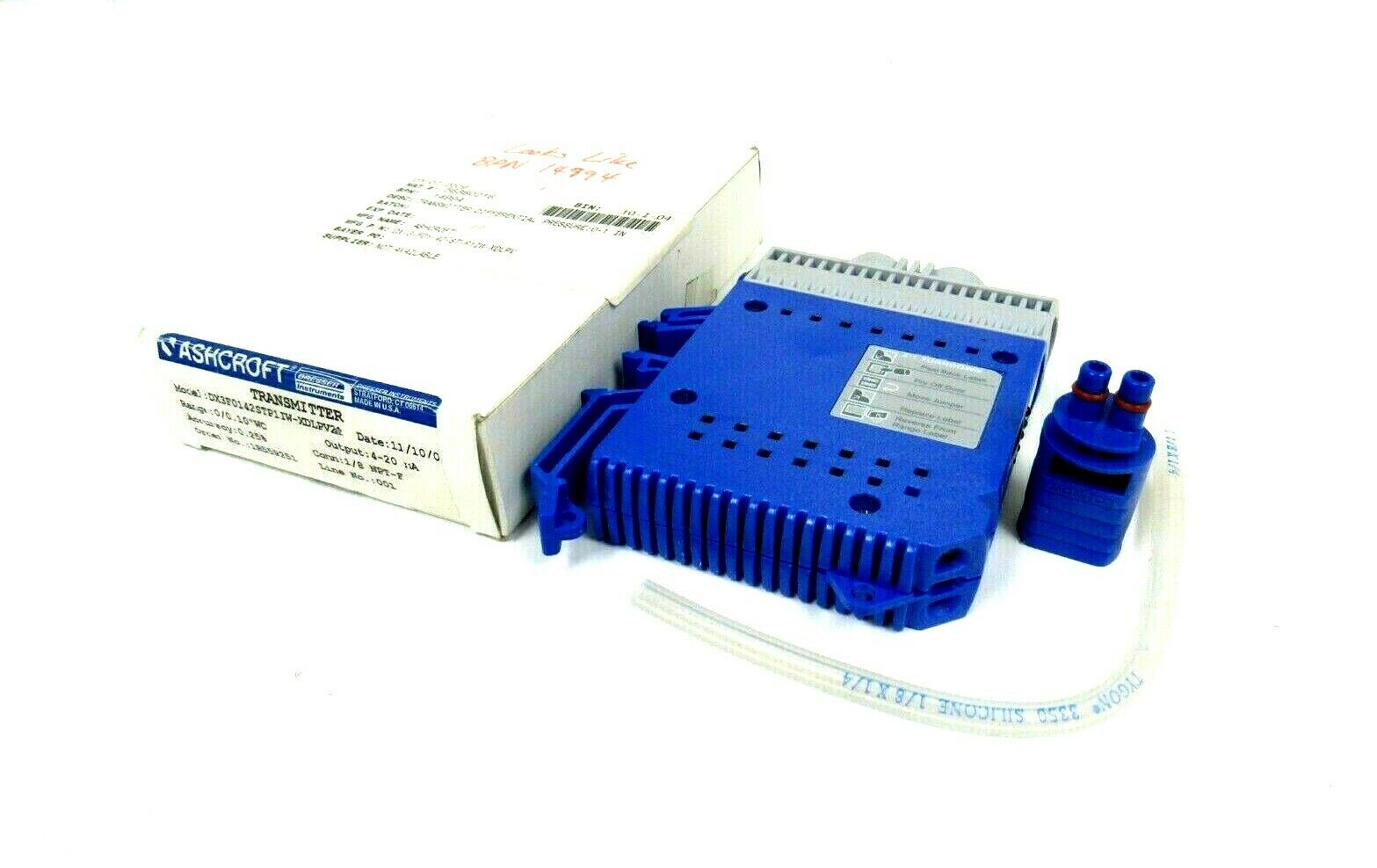 NEW ASHCROFT DX3F0142STP1IW-XDLPV DIFFERENTIAL PRESSURE TRANSMITTER ...