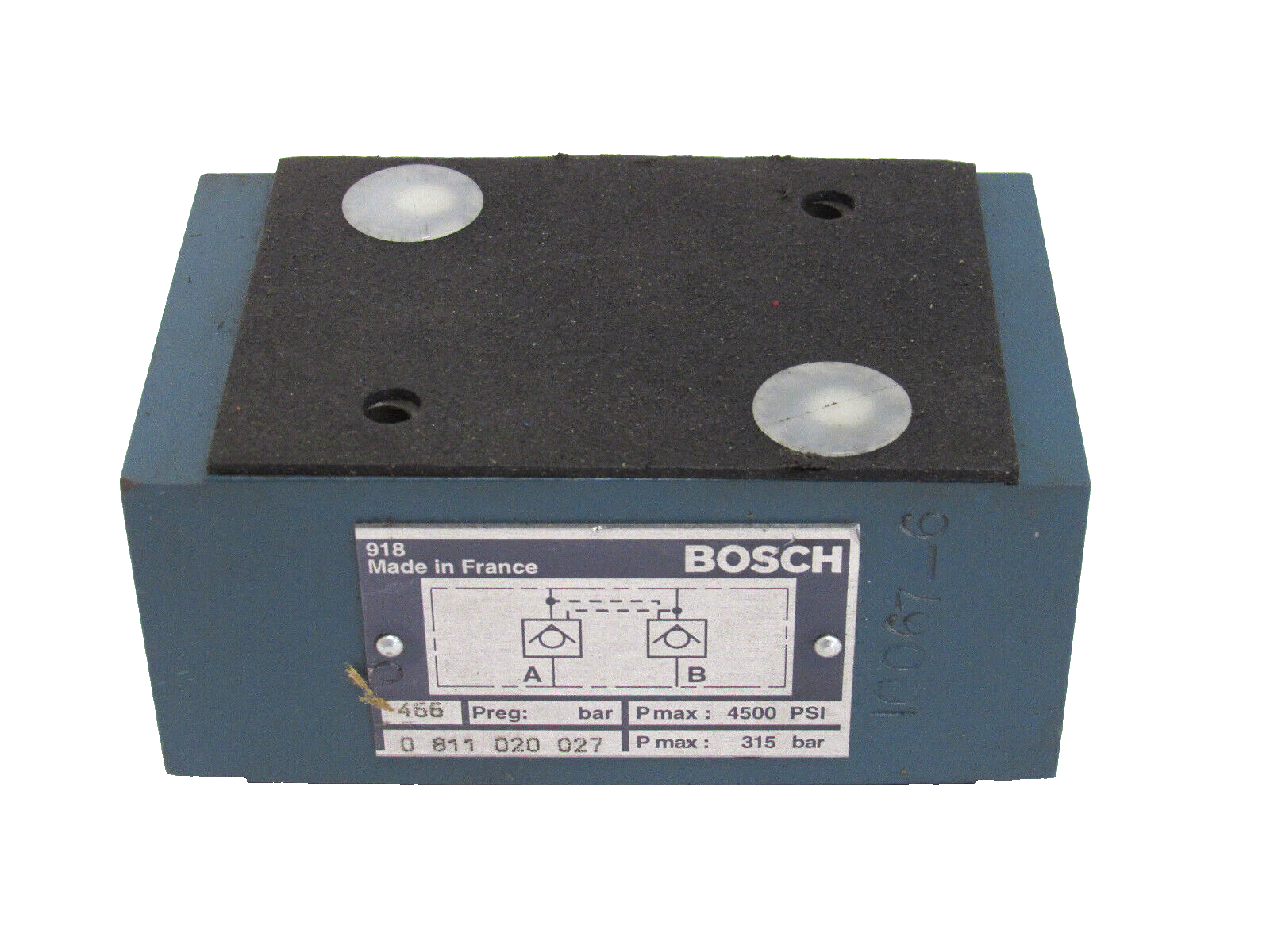 NEW BOSCH 0-811-020-027 BLOCK VALVE COVER PLATE 0811020027 - SB ...