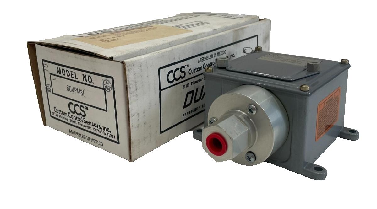 NEW CUSTOM CONTROLSENSORS 604PM31 PRESSURE SWITCH - SB Industrial ...