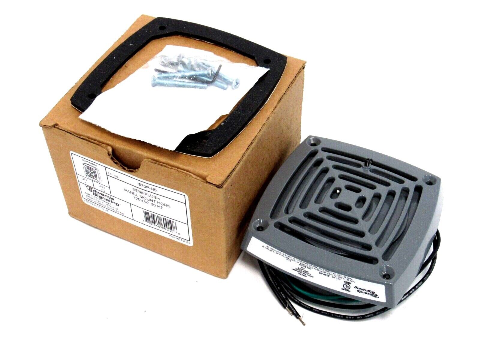 NEW EDWARDS SIGNALING 870P-N5 PANEL MOUNT HORN 120V 870PN5 - SB ...