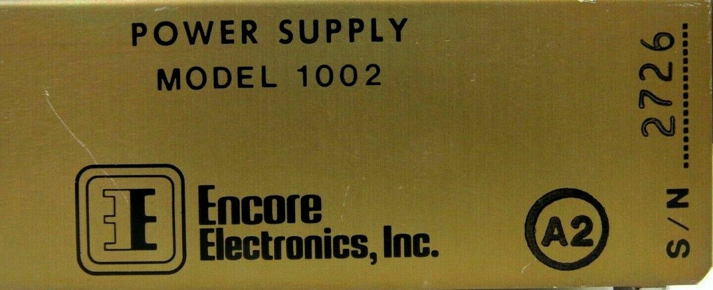 NEW ENCORE ELECTRONICS 1002 POWER SUPPLY - SB Industrial Supply, Inc.