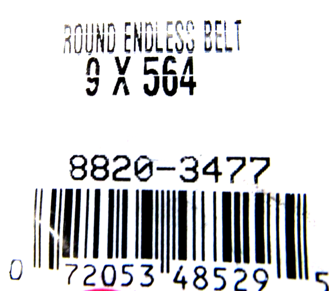 NEW GATES 9 X 564 RE BELT ROUND ENDLESS BELT 8820-3477 9X564REBELT - SB ...