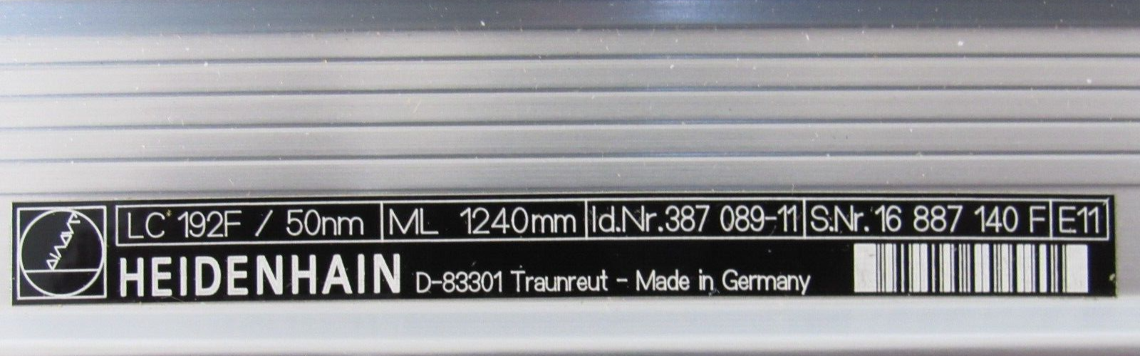 NEW HEIDENHAIN 387089-11 LINEAR ENCODER LC192F 1240MM 38708911 - SB ...